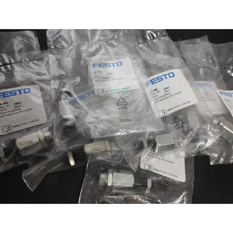 FESTO Floating Joint Piston Rod Self-aligning Part FK-M6 2061 Brand New ...