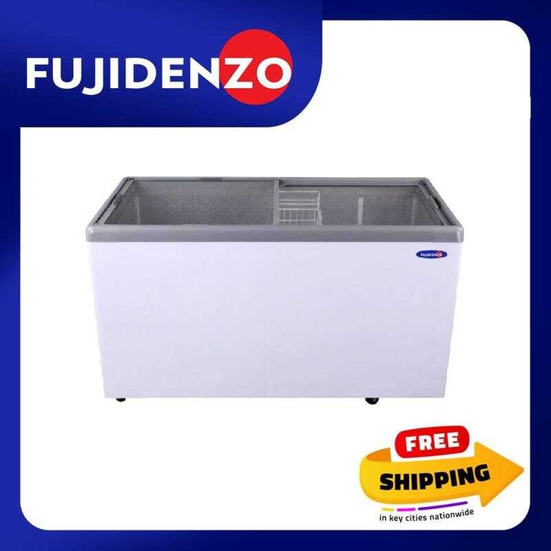 4A9 Fujidenzo 10 Cu. Ft. Sliding Glass Top Freezer (Dual Function) Fd ...