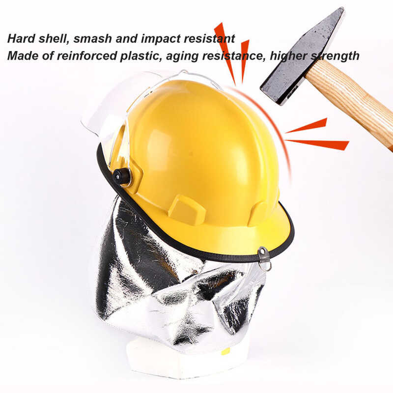 Firefighter Safety Helmet Flame Retardant Heat Resistant High Strength ...