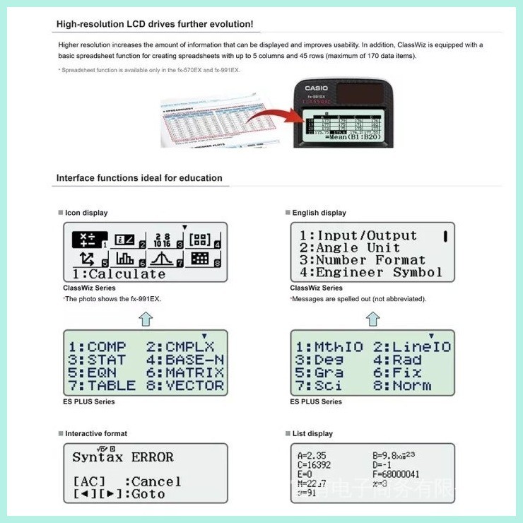 Casio FX-991EX FX991ex FX 991ex Scientific Calculator Classwiz ...