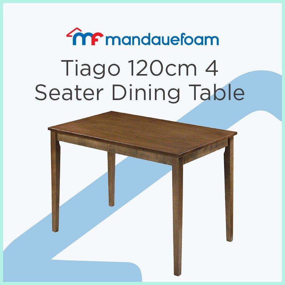 Mandaue Foam Thiago 120cm 4 Seater Dining Table | Shopee Philippines