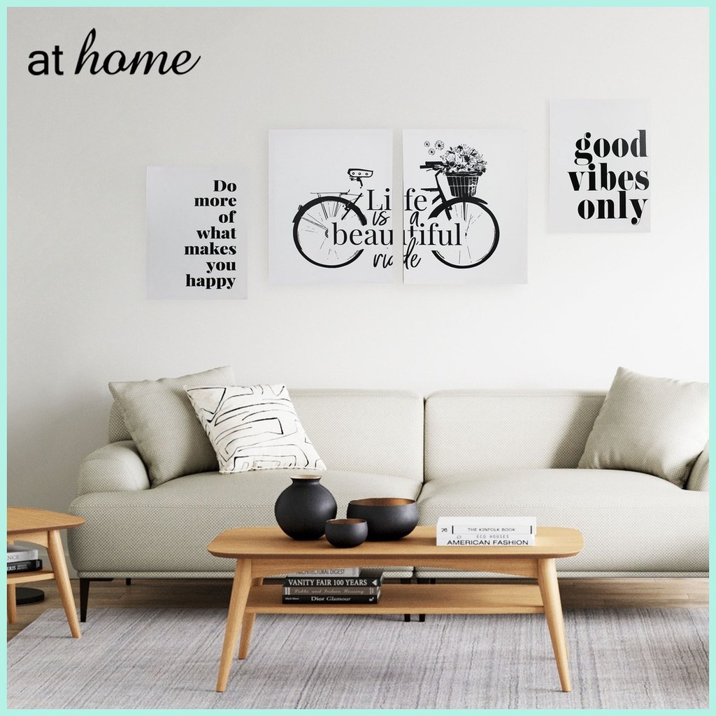At Home 1 pc Set of 2 Vibe Canvas Wall Art Decor Ready to Hang in ...