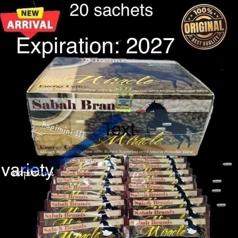 Sabah Brand Miracle Coffee 20 Sachets Halal Expire 2027 7D9 | Shopee ...