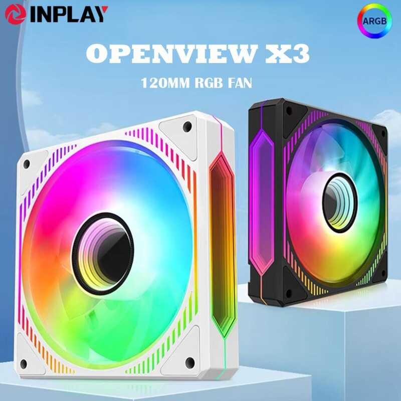 283 Inplay Openview X3 120Mm RGB Case Fan 6Pin Silent Computer 1800Rpm ...