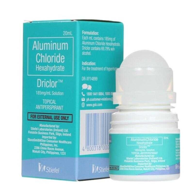 Antiperspirant Roll On (Effective) Reduce Excessive Sweating By Driclor ...