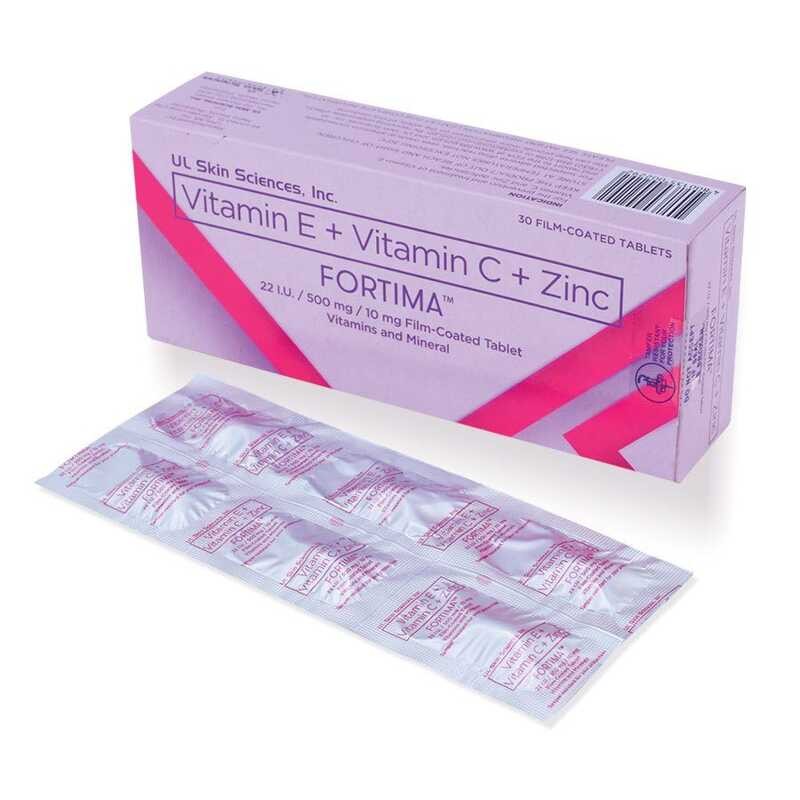 FORTIMA Film Coated 30 Tablets Vitamin E + C Zinc Film-Coated Tablet ...
