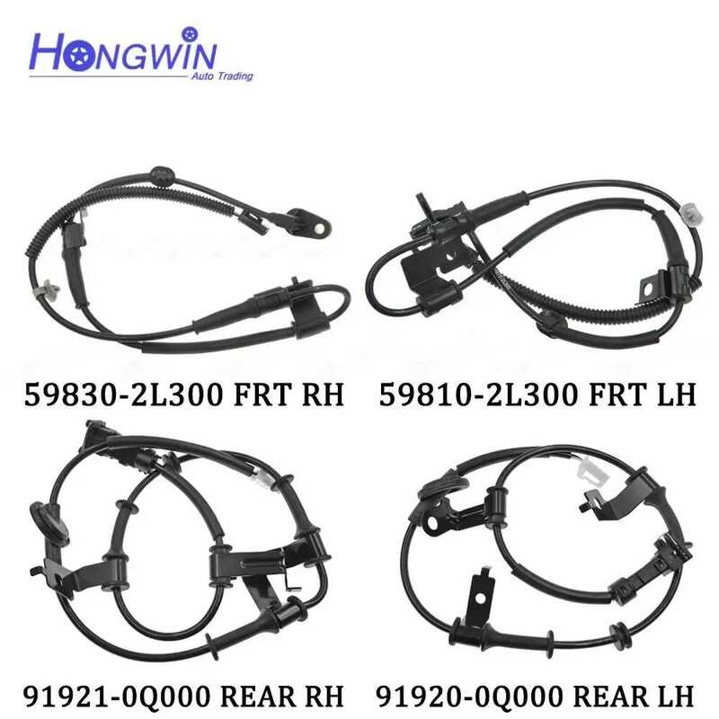 59830-2L300 91920-0Q000 91921-0Q000 ABS Speed Sensor Front Reae RH LH ...