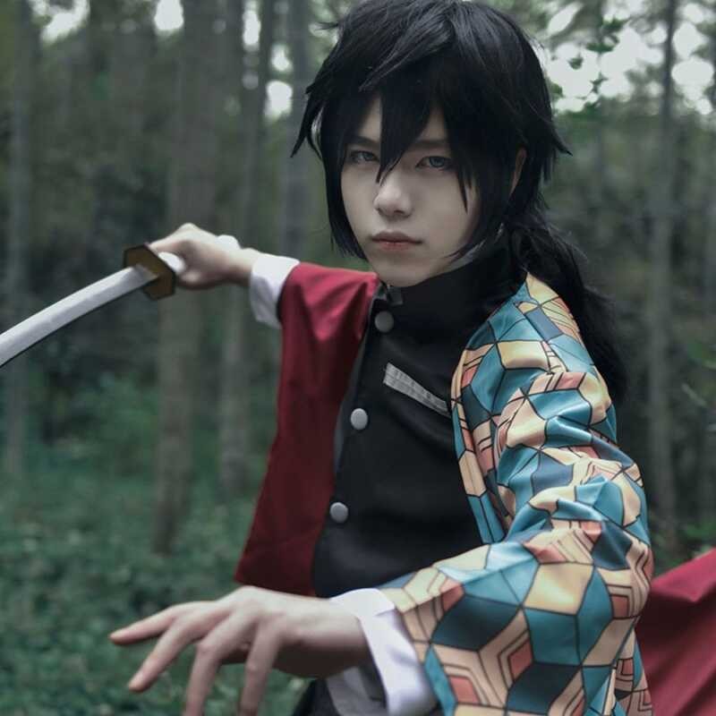 Giyuu Tomioka Cosplay Costume Anime Demon Slayer Uniform Giyuu Costume ...