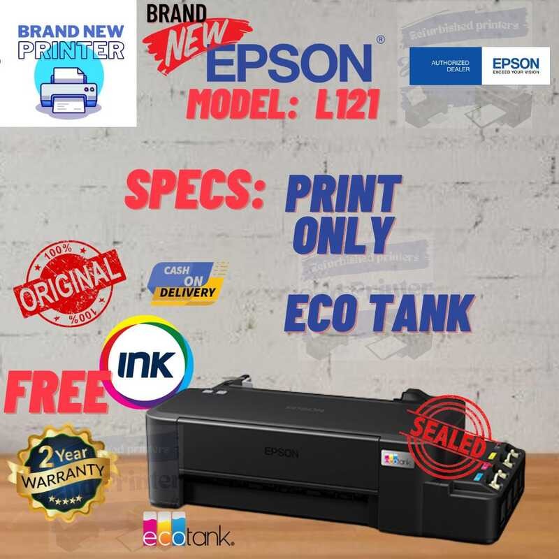 EPSON L121 Single Function PRINTER ONLY Continuous Printer With Original Ink Ecotank (2Nd ...
