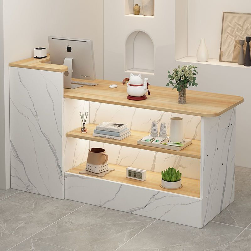 Alivia. Modern bar counter Cashier counter Front desk Arc counter Store ...