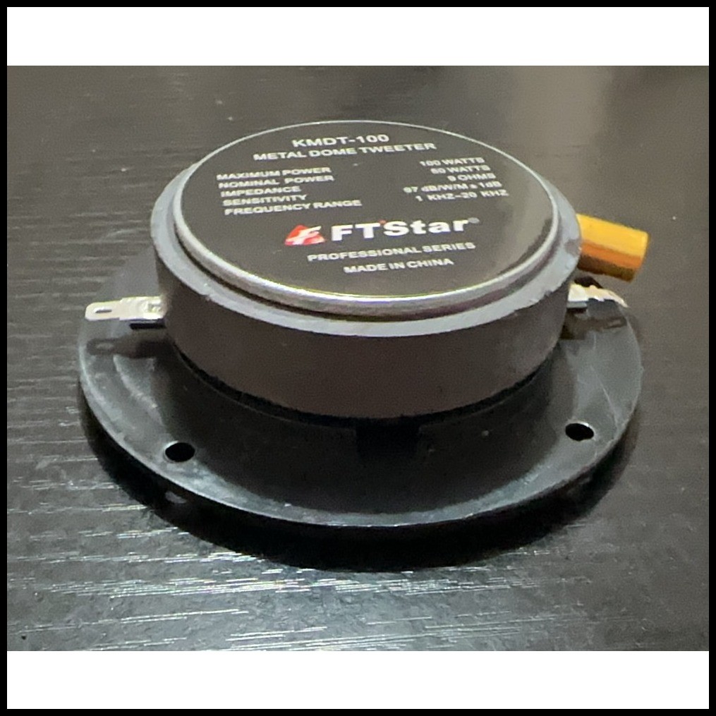 FT STAR Metal Dome Tweeter PRO KMDT-100/KMDR-100 8 Ohms 150W 3 Inches ...