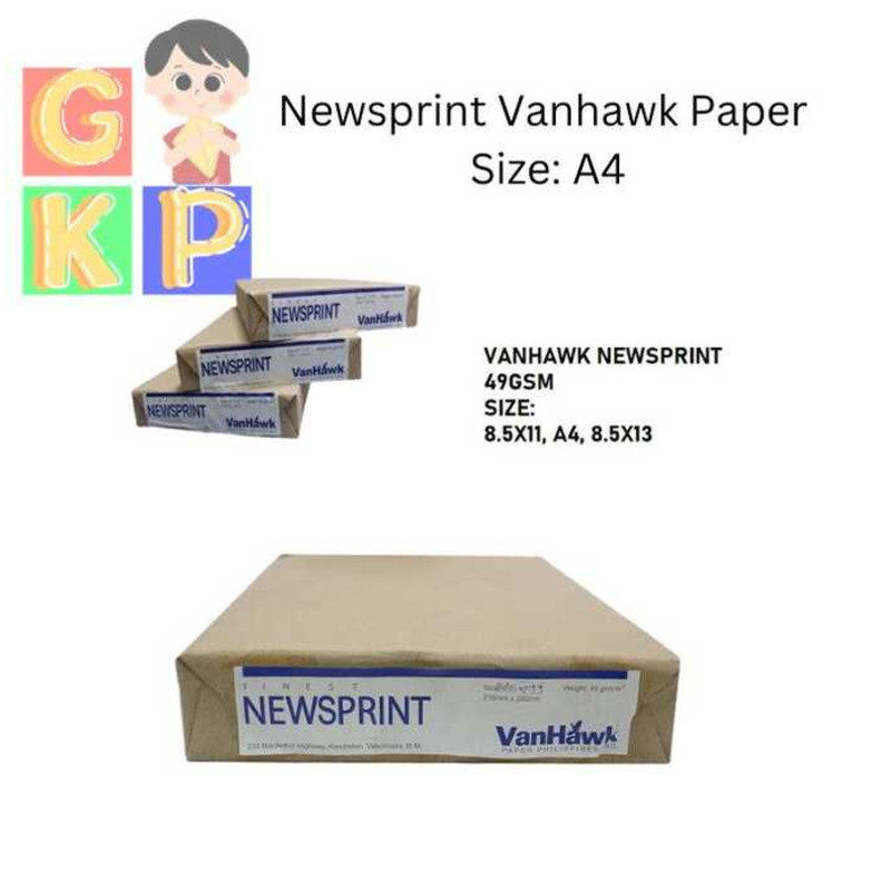 Vanhawk Newsprint Short, A4, Long 49Gsm Cac | Shopee Philippines