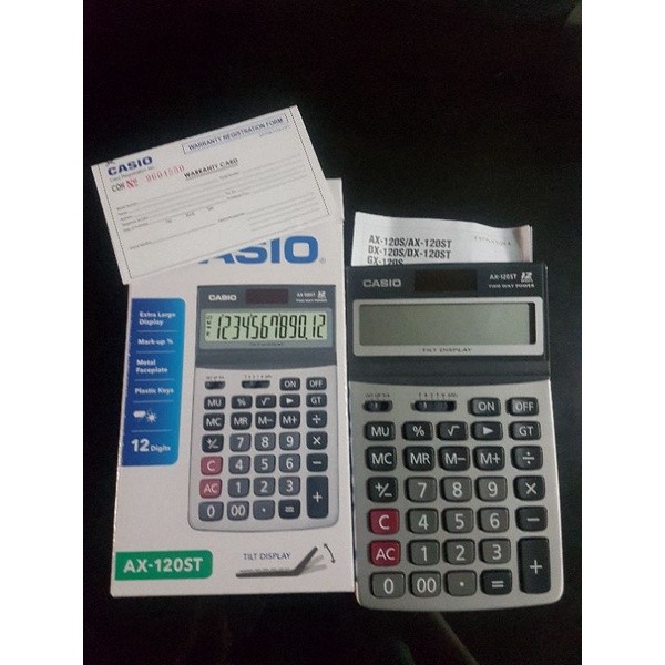 CASIO AX120ST AX-120ST 120ST CALCULATOR | Shopee Philippines