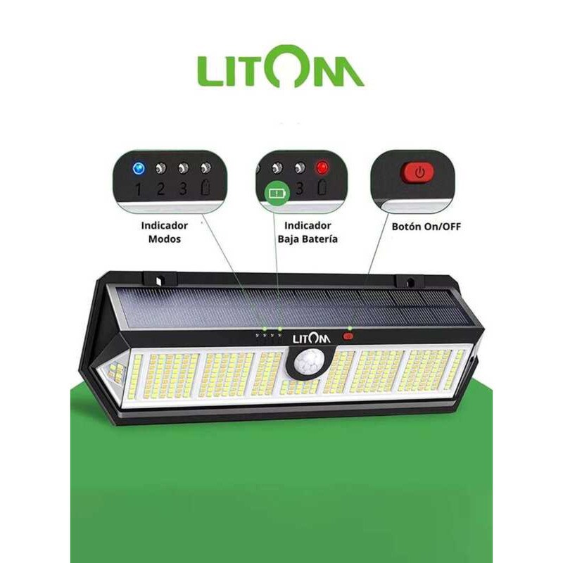 315 LED Solar Garden Outdoor Waterproof Motion Sensor Street Light for ...