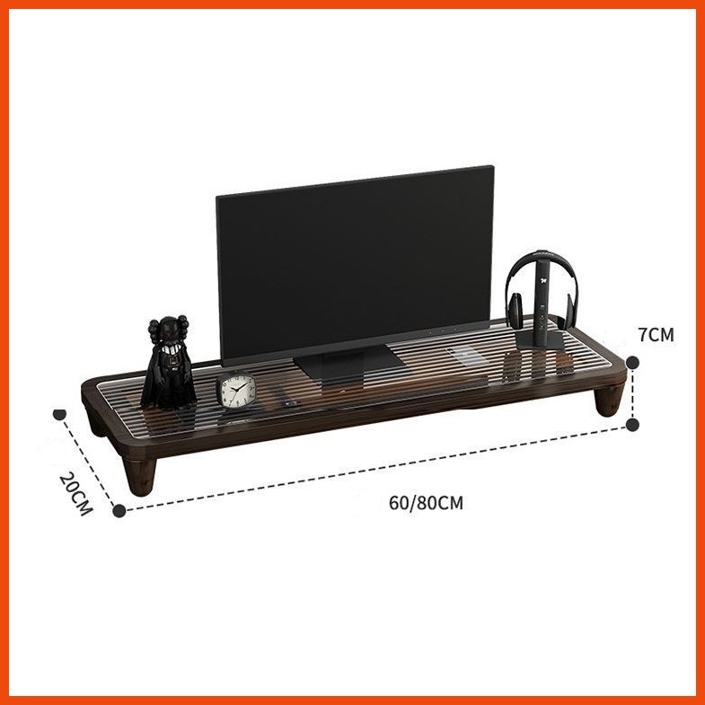 Universal Glass Monitor Stand For Desktop Simple Monitor Mount Riser ...