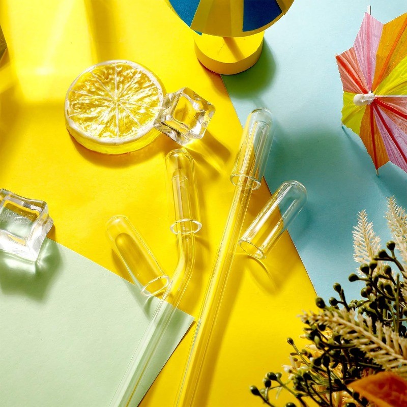 10pcs 8mm Stainless Steel Straw Cover Tip Reusable Glass Straw Cap For ...