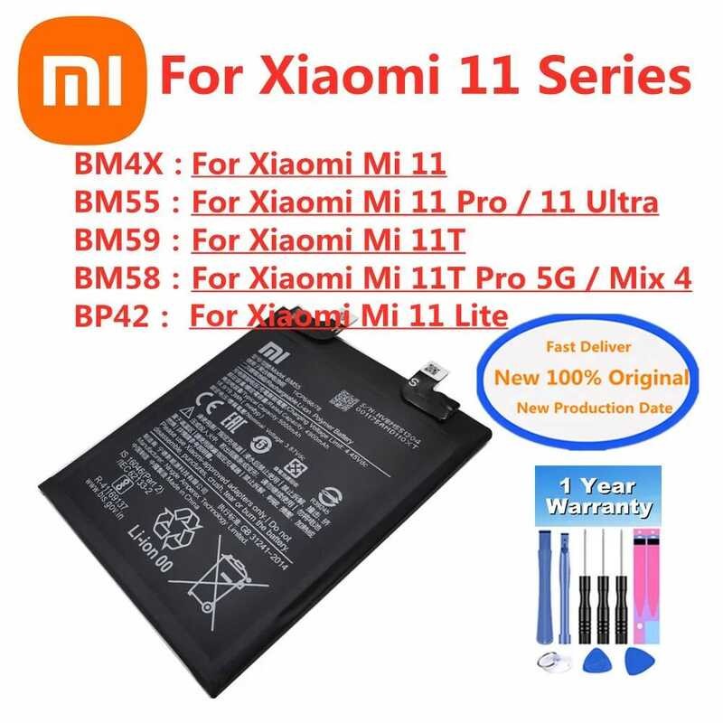 2025 Years BP42 Original Battery BM58 BM4X BM55 BM59 For Mi Xiaomi 11 ...