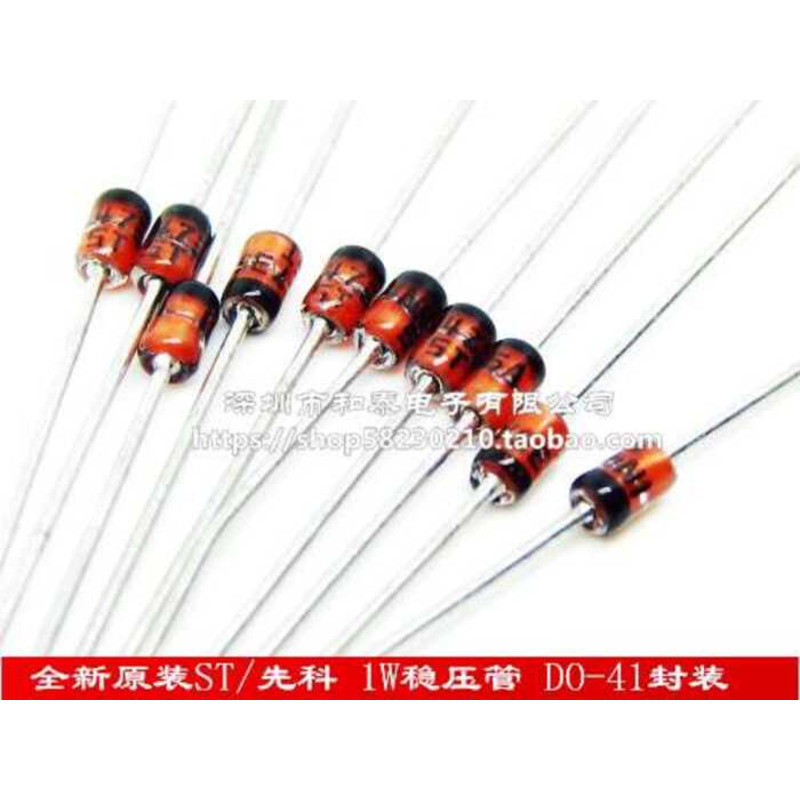 Direct Plug Zener Diode 1N4740A 1N4740 10V 1W DO-41 100 Pieces | Shopee ...
