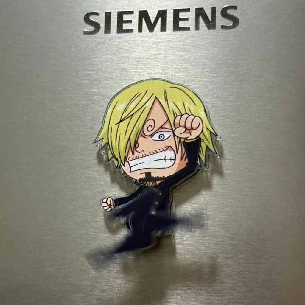 Hot Sale New One Piece Luffy Rotating Fridge Magnet Cute Chopper Plush ...