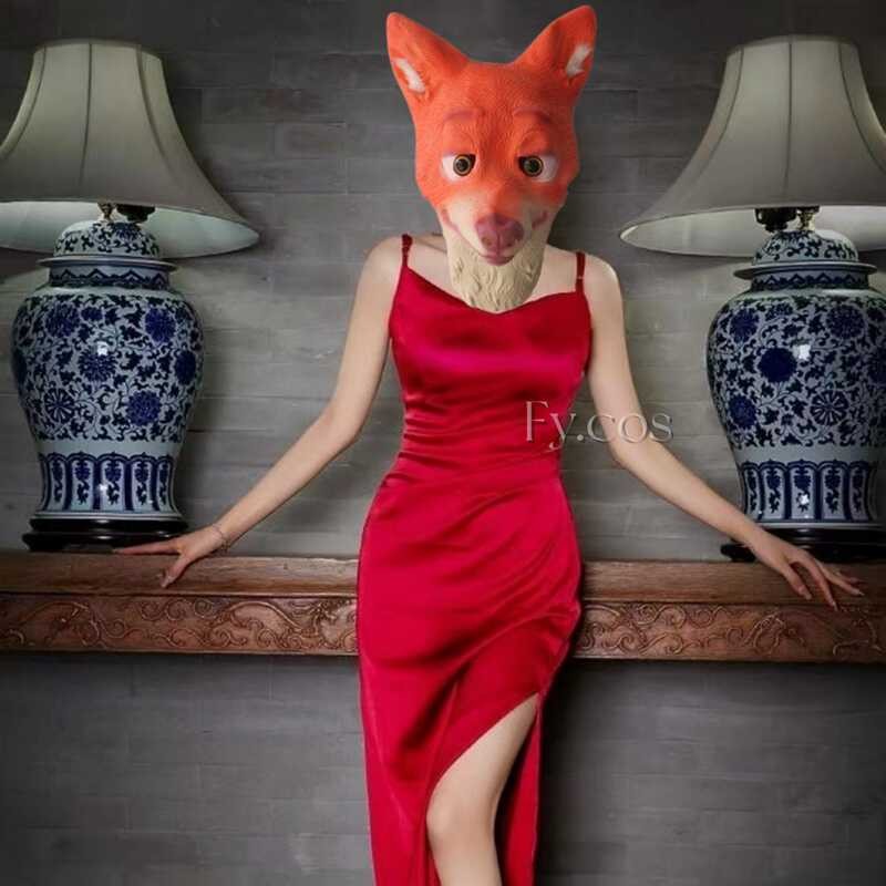 Tt NEW Therian Mask Fox Japanese Disguise Funny Carnaval Cosplay ...
