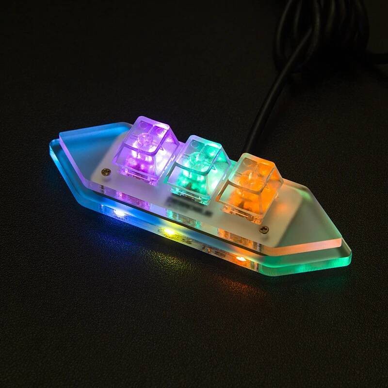 RGB luminous external power button desktop computer case desktop switch ...