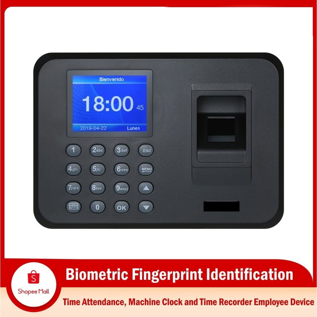 GOOJPRT Biometric Attendance System Fingerprint USB Reader Time Clock ...