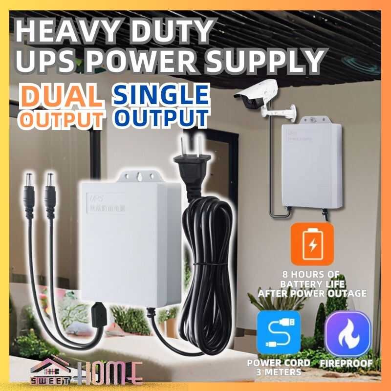 Double Output 12V 1.5A Ups Power Supply Heavy Duty Modem Ups For Router ...