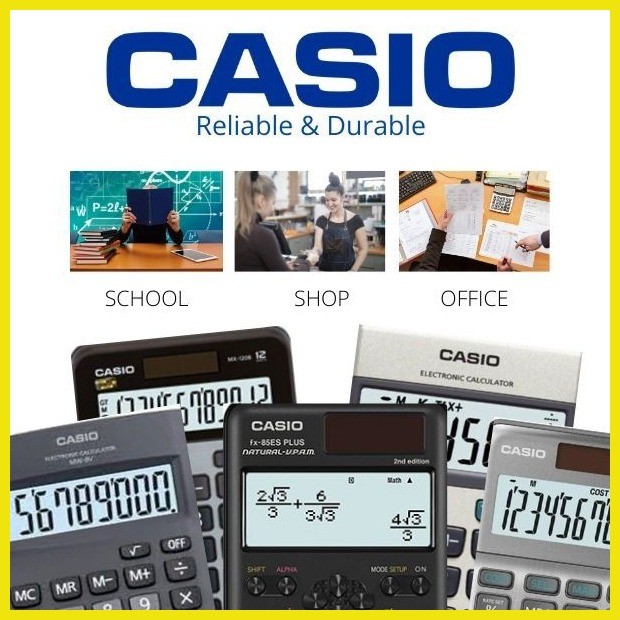 Casio fx-82ES PLUS 2nd Series - Non Programmable SCHOOL LAB Calculators ...