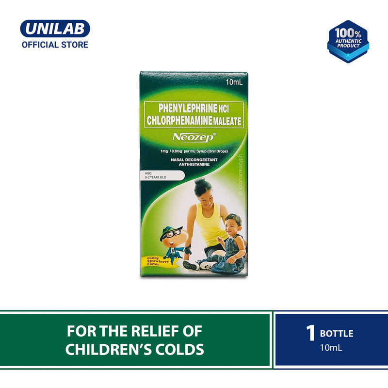 Neozep 10Ml Drops For The Relief Of Children's Colds A83 | Shopee ...
