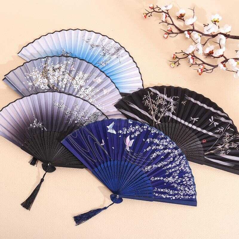 Japanese-Style Ancient Style Folding Fan Women's Portable Lingjuan ...