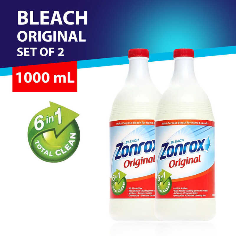 Zonrox Bleach Original (1 Liter) X2 564 | Shopee Philippines