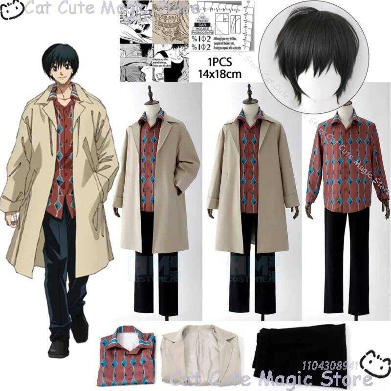 Xj Nagumo Yoichi Anime Sakamoto Days Cosplay Costume Black Wig Trench ...