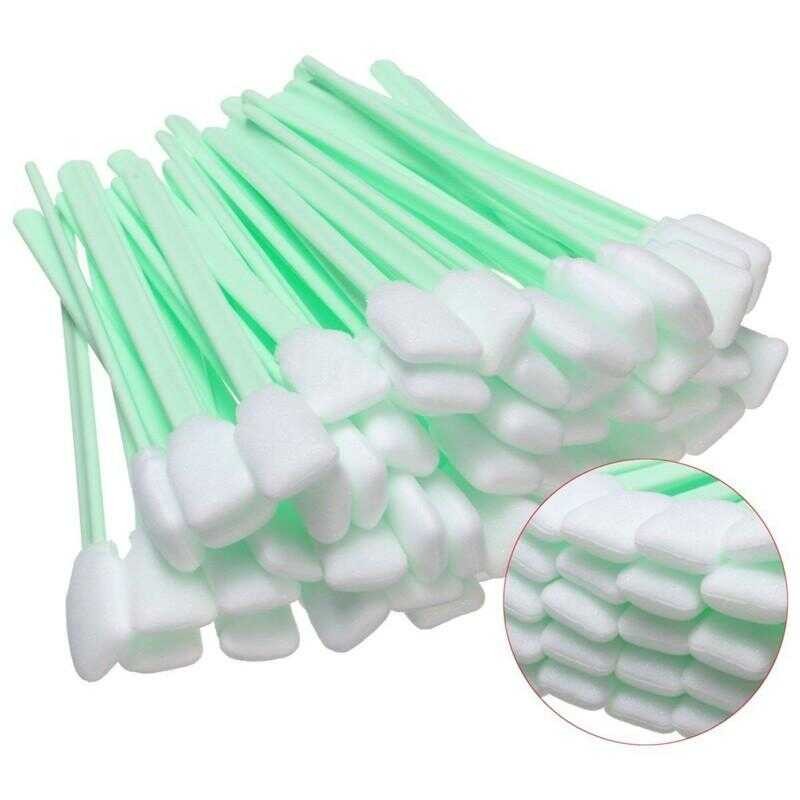 50Pcs Sponge Head Cleaning Cleaner Swab Camera Lenses Inkjet Printer ...