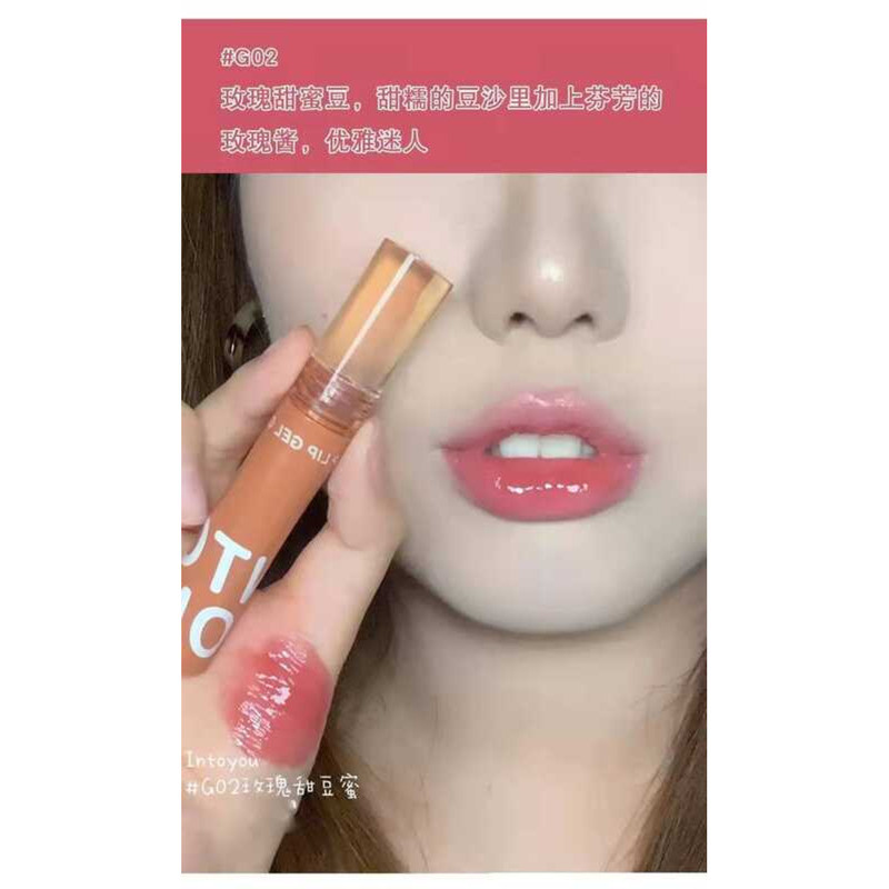 3 Into You Lip Glaze Lipstick Syrup Lip Gloss G04 Refraction Water ...