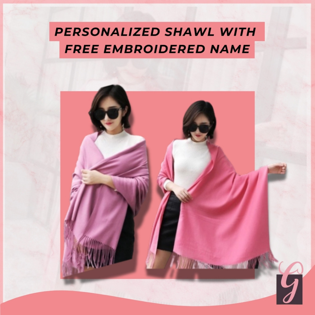 Personalized shawl with FREE Embroidered name personalized gift ...