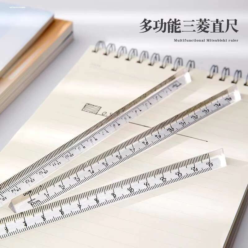 Minimalist Transparent Triangular Ruler Student Muji Style Drawing ...