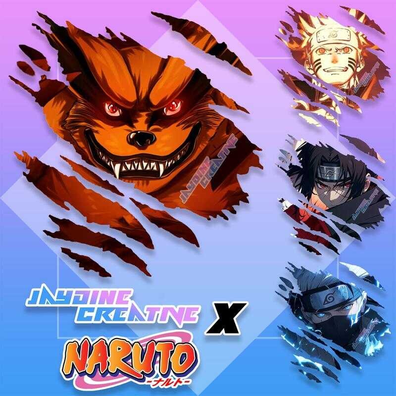 A9c Naruto Shippuden Scratch Design Sticker, Indoor Outdoor Vinyl ...