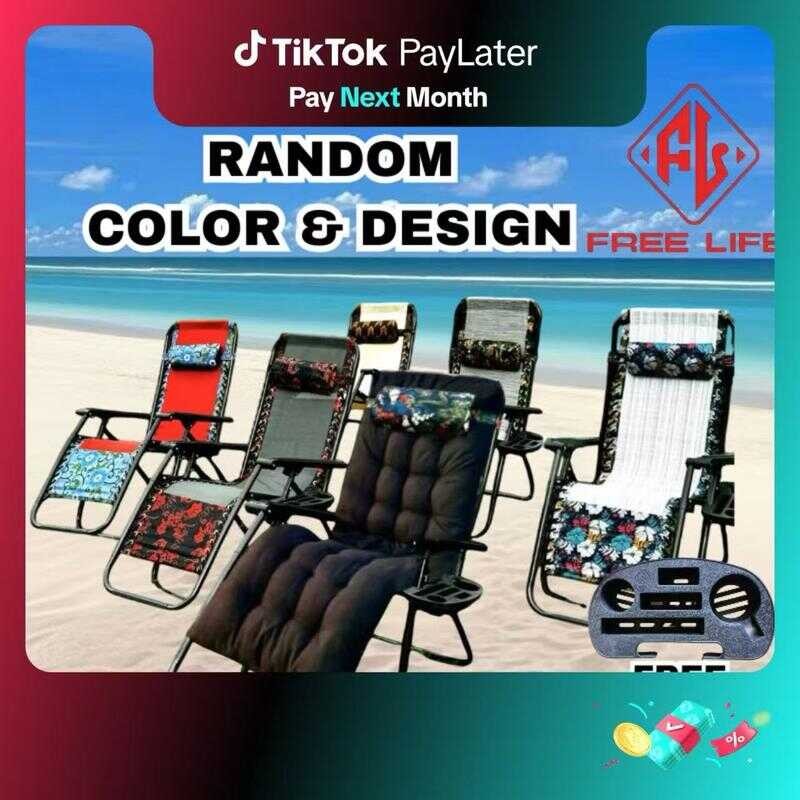 1D2 FREE LIFE Foldable Zero Gravity Reclining Chair With Adjustable ...