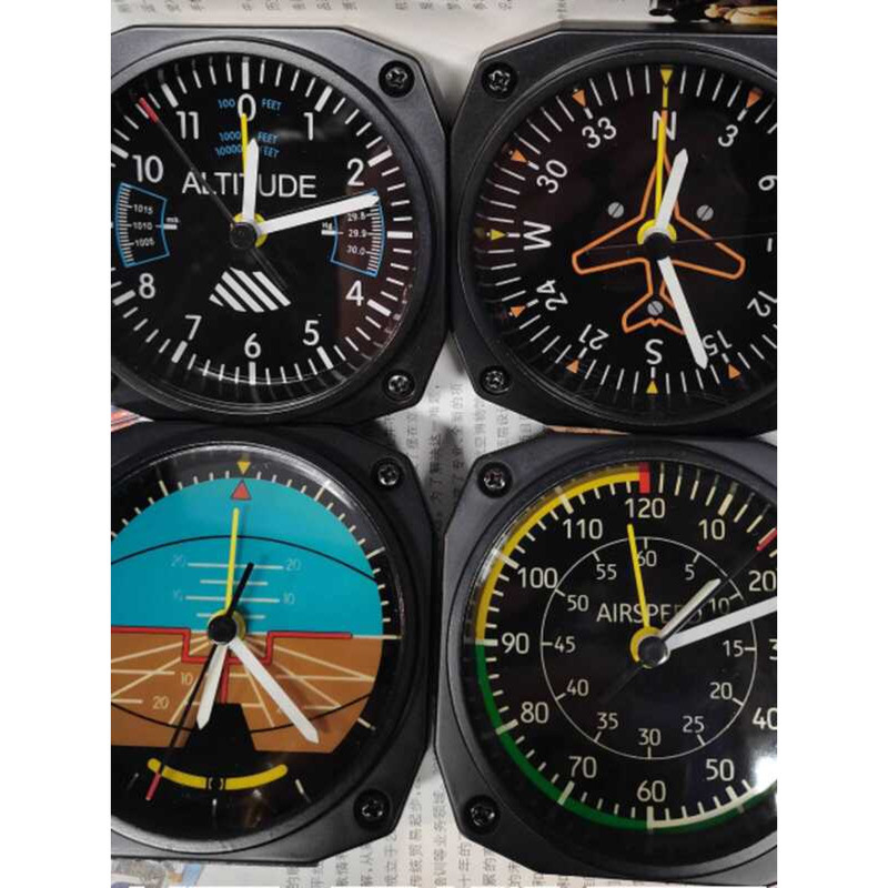 Cessna Aircraft Simulation Instrument Airspeed Altitude Meter Attitude Heading Indicator Alarm ...