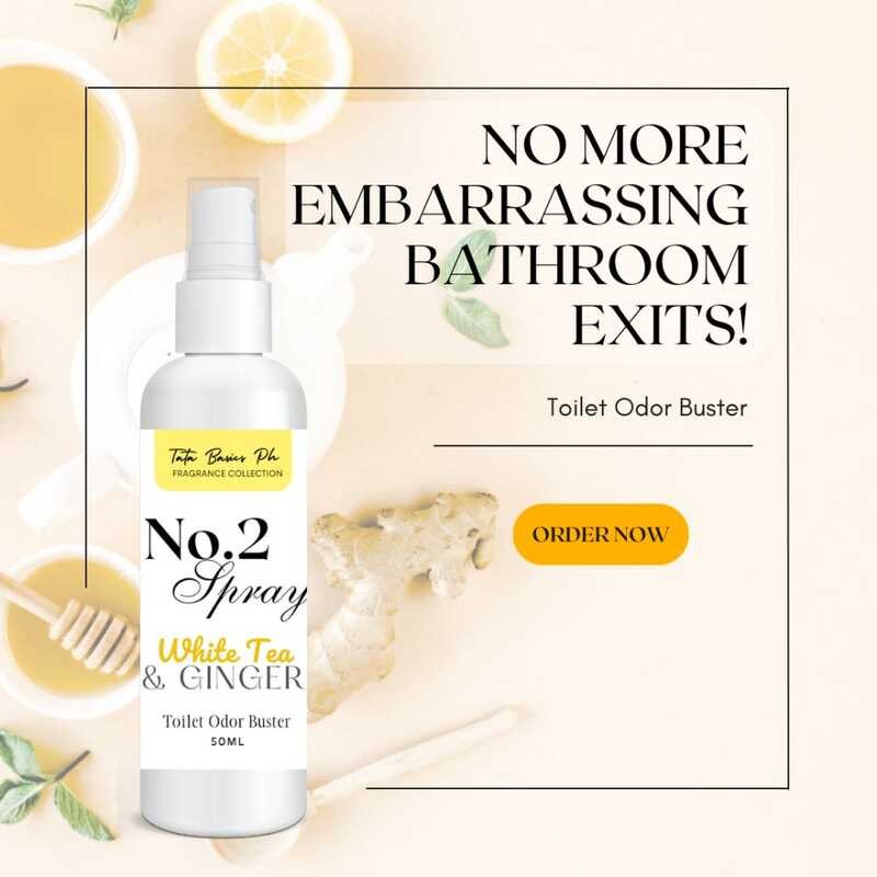 No. 2 WHITE TEA AND GINGER TOILET AIR FRESHENER POOP SPRAY ODOR ...