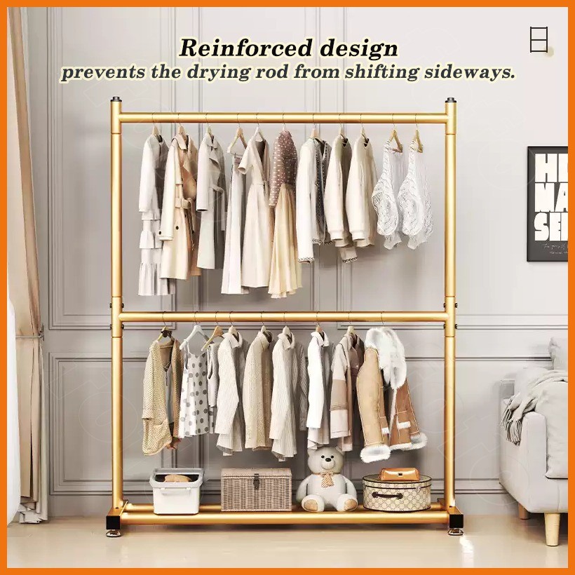 Clothes Drying Rack Cabinet Hanger Metal Frame Sampayan Stainless ...