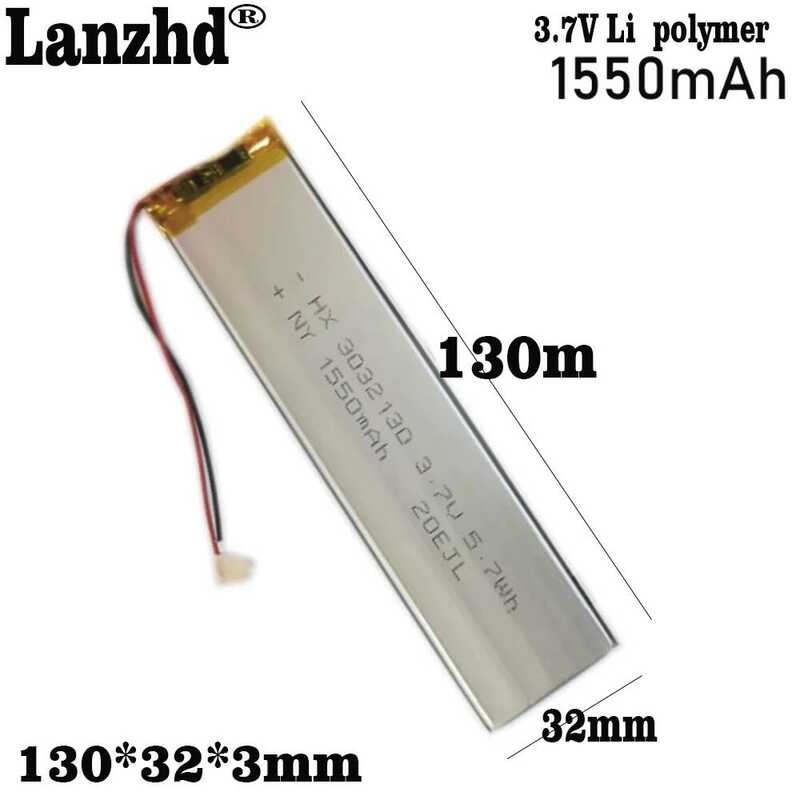 3032130 2 6B 3.7V 1800Mah Lithium Polymer Battery Lipo Cells For ...