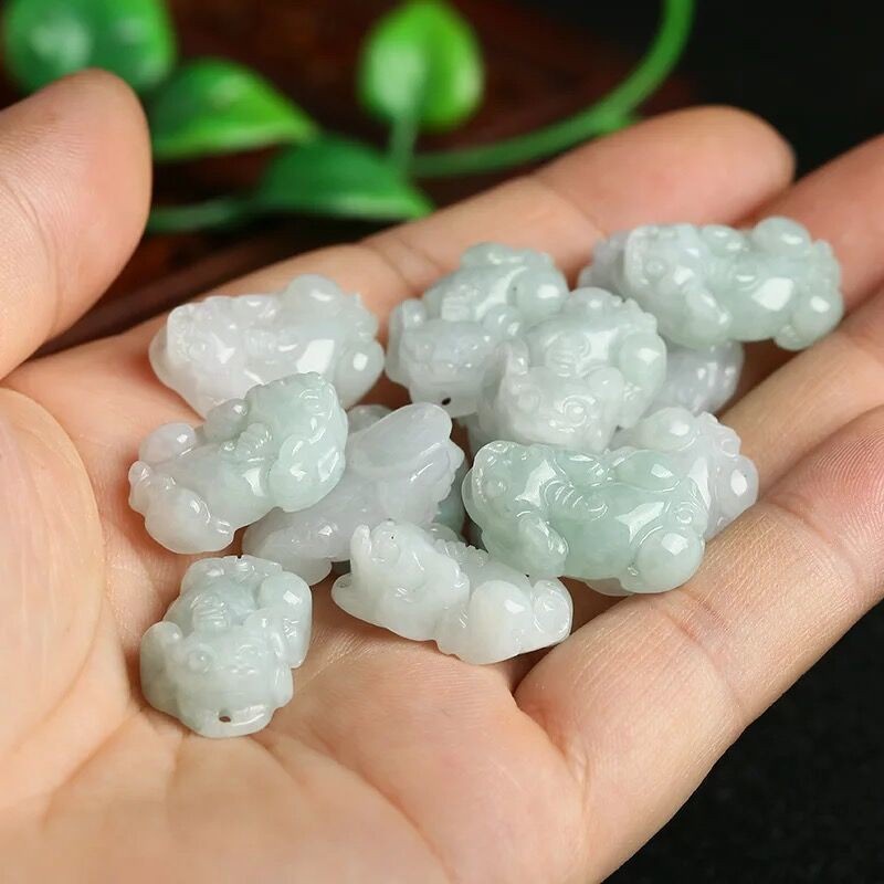 Natural Burmese A Jade Pendant Pixiu Mini DIY Can Be Used As Pendant ...