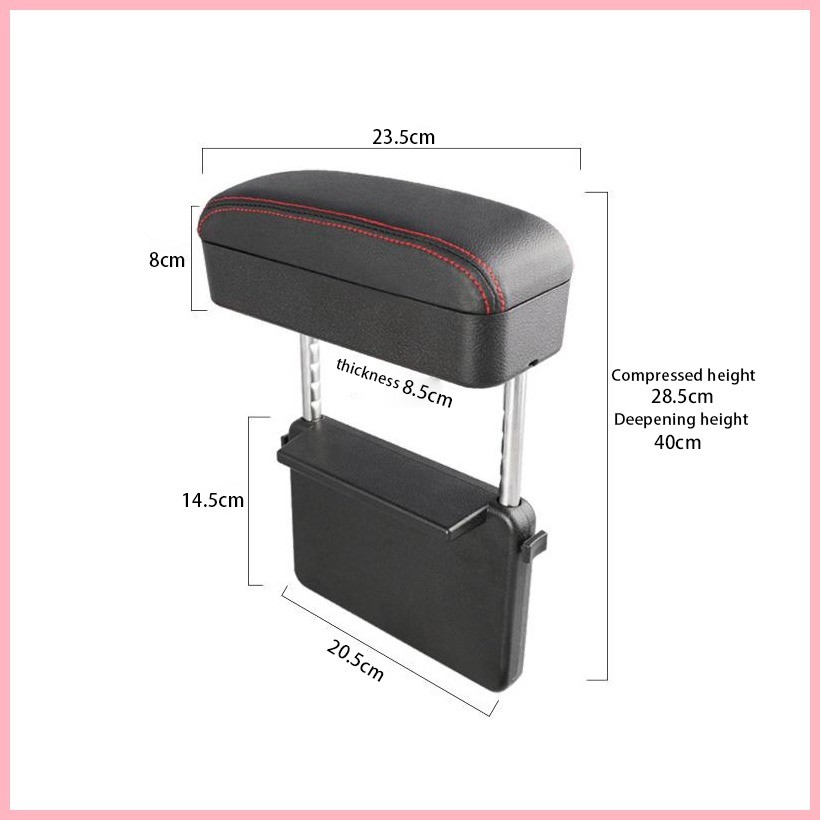Car Armrest Box Elbow Support Adjustable Car Center Console Arm Rest ...