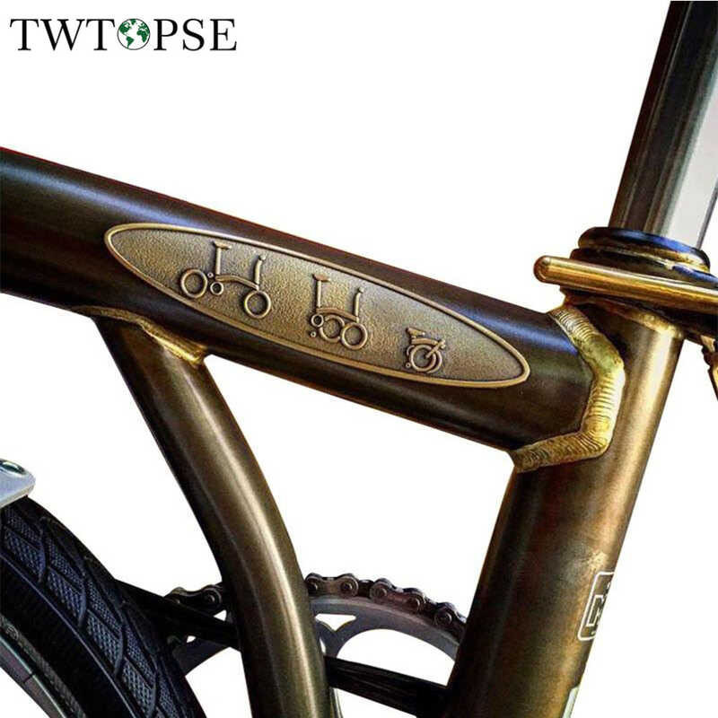 Metal TWTOPSE Bike Bicycle Stickers Badge For Brompton Folding Bicycle ...