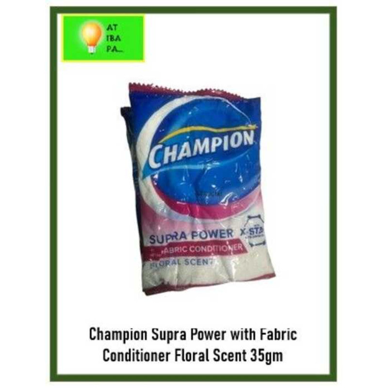 Champion Supra Power Detergent Powder With Fabric Conditioner Floral ...