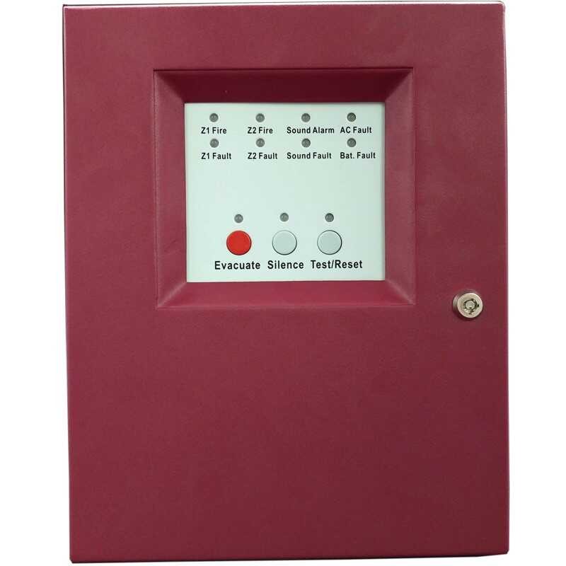 2 Zones 4 Zone With AC Power Input System Conventional Fire Alarm ...