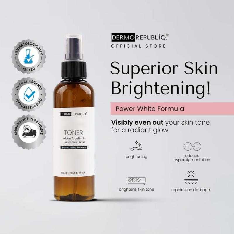 Dermorepubliq Alpha Arbutin + Tranexamic Acid Ultra Whitening Toner ...