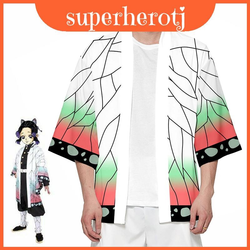 Demon Slayer Unique Kimetsu No Yaiba Kochou Shinobu Cosplay Loose Haori ...