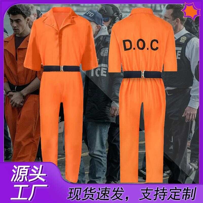 ostume N Role Play Jumpsuit Prisoner Costume National Hero Contemporary ...